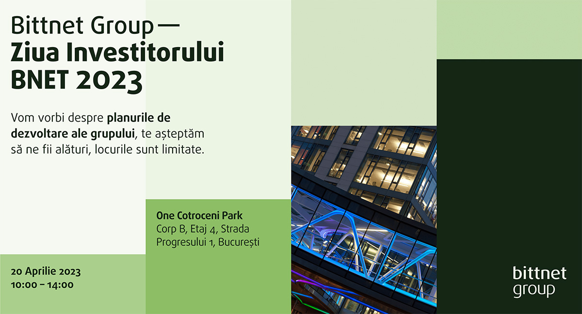 Ziua Investitorului BNET 2023 - Bittnet